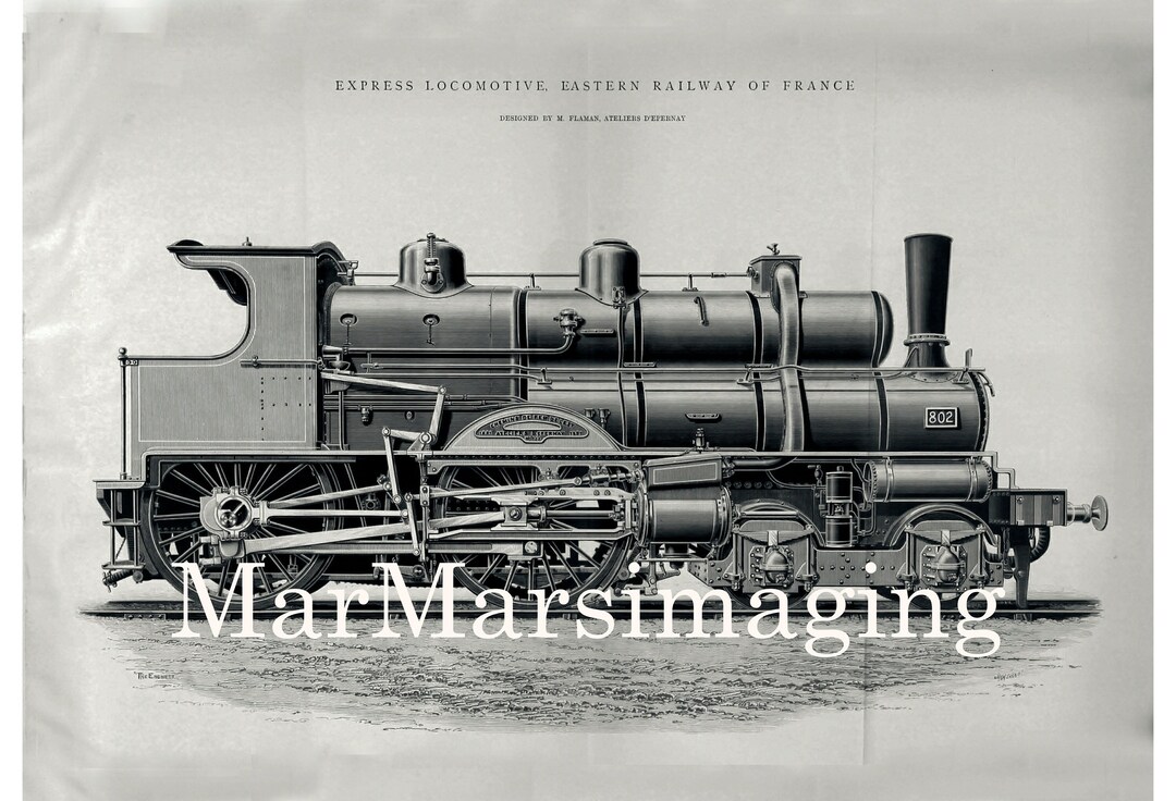 Double Boiler Engines, Express Locomotive Eastern Railways of France M ...