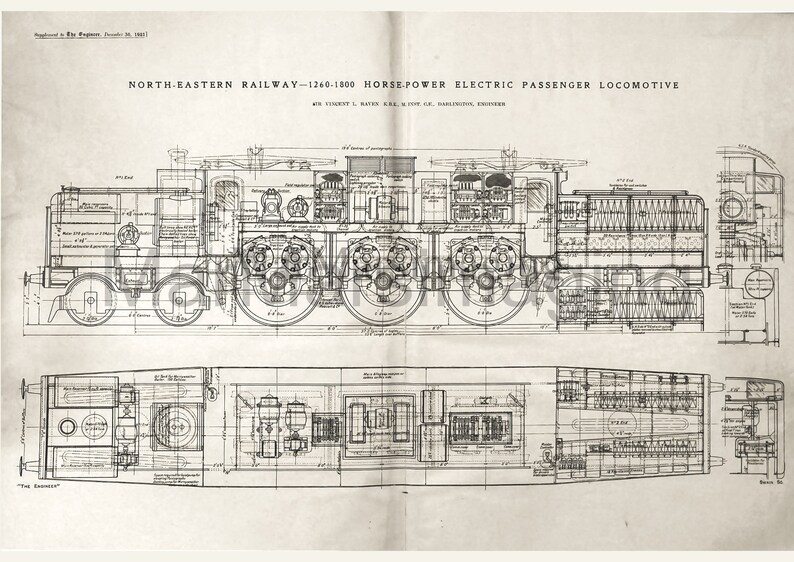 North Eastern Railway - 1269 - 1800 Horse Power Electric Passenger ...