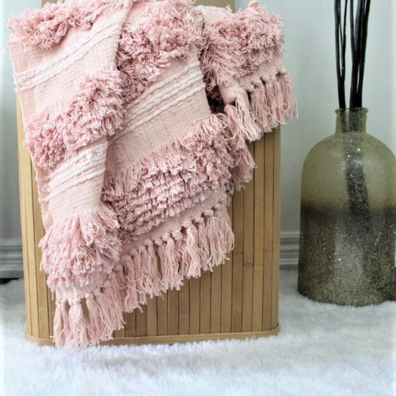 Pink Throw Blanket - Etsy