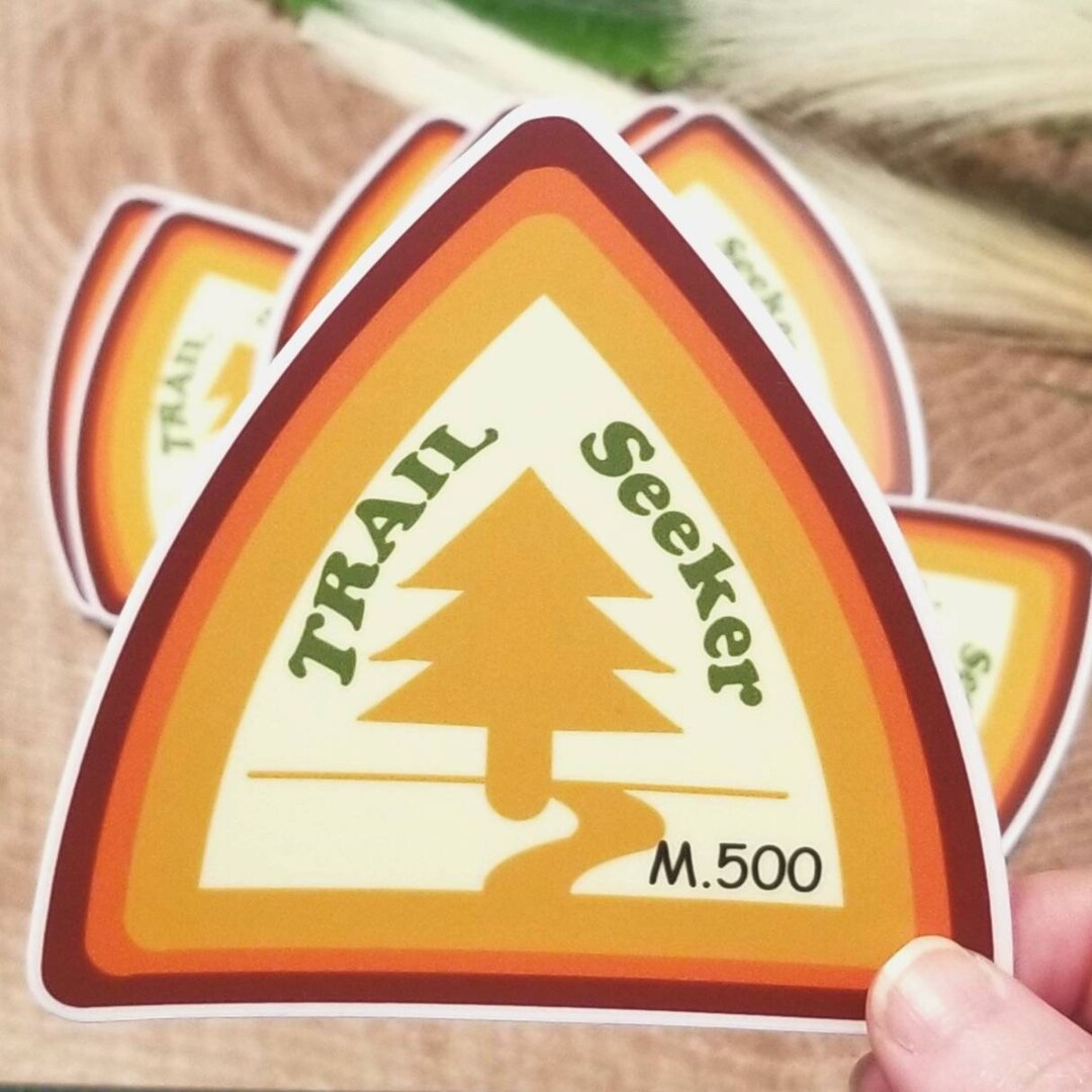 Trail Seeker Pct Bumper Sticker, 70s Hippie, Nomad Granola Girl ...