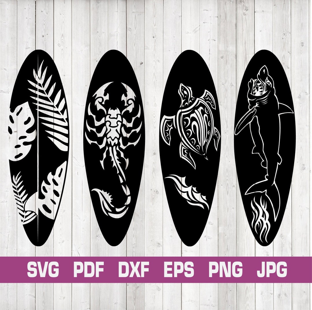 Cool Surfboard Svg,surfboard Silhouette,surfboard Templates,surfboards ...