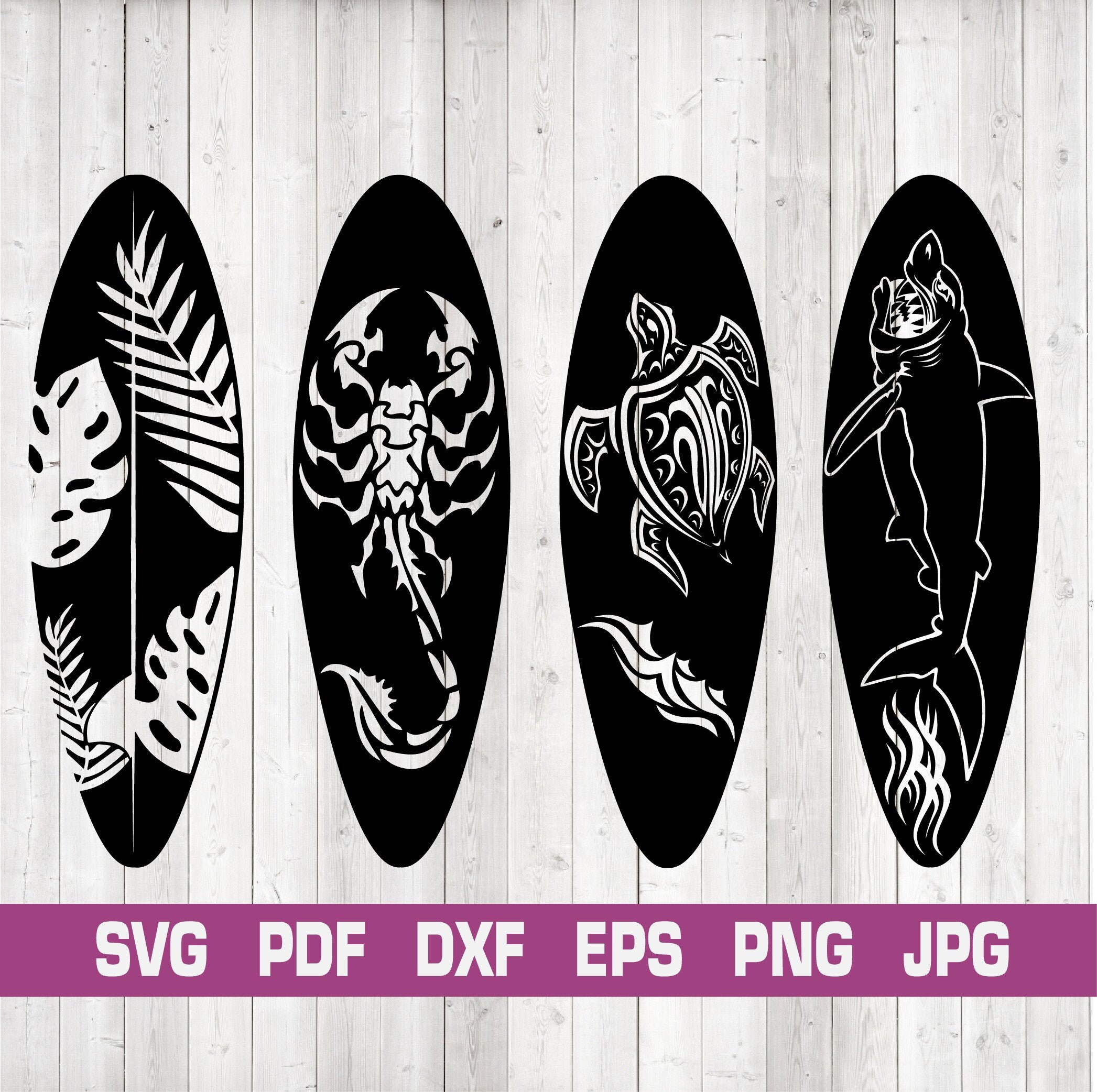 Cool Surfboard Svg,surfboard Silhouette,surfboard Templates,surfboards ...