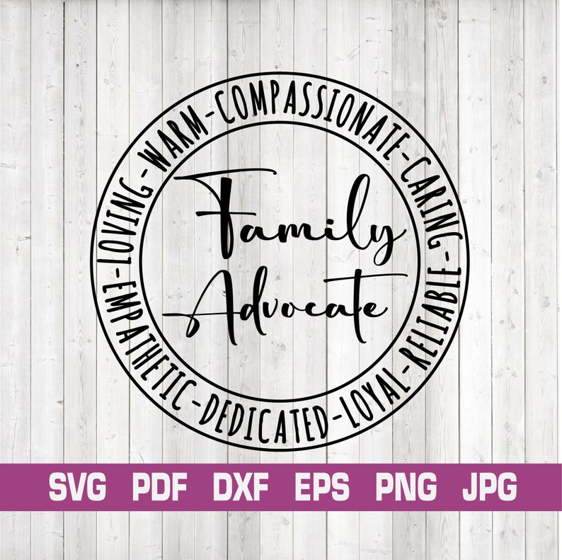 Family Advocate Svgfamily Advocate Life Svgadvocate - Etsy
