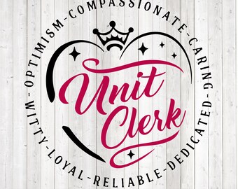 Unit Clerk Squad SVG: Caring Crew Design (digital Download) - Etsy