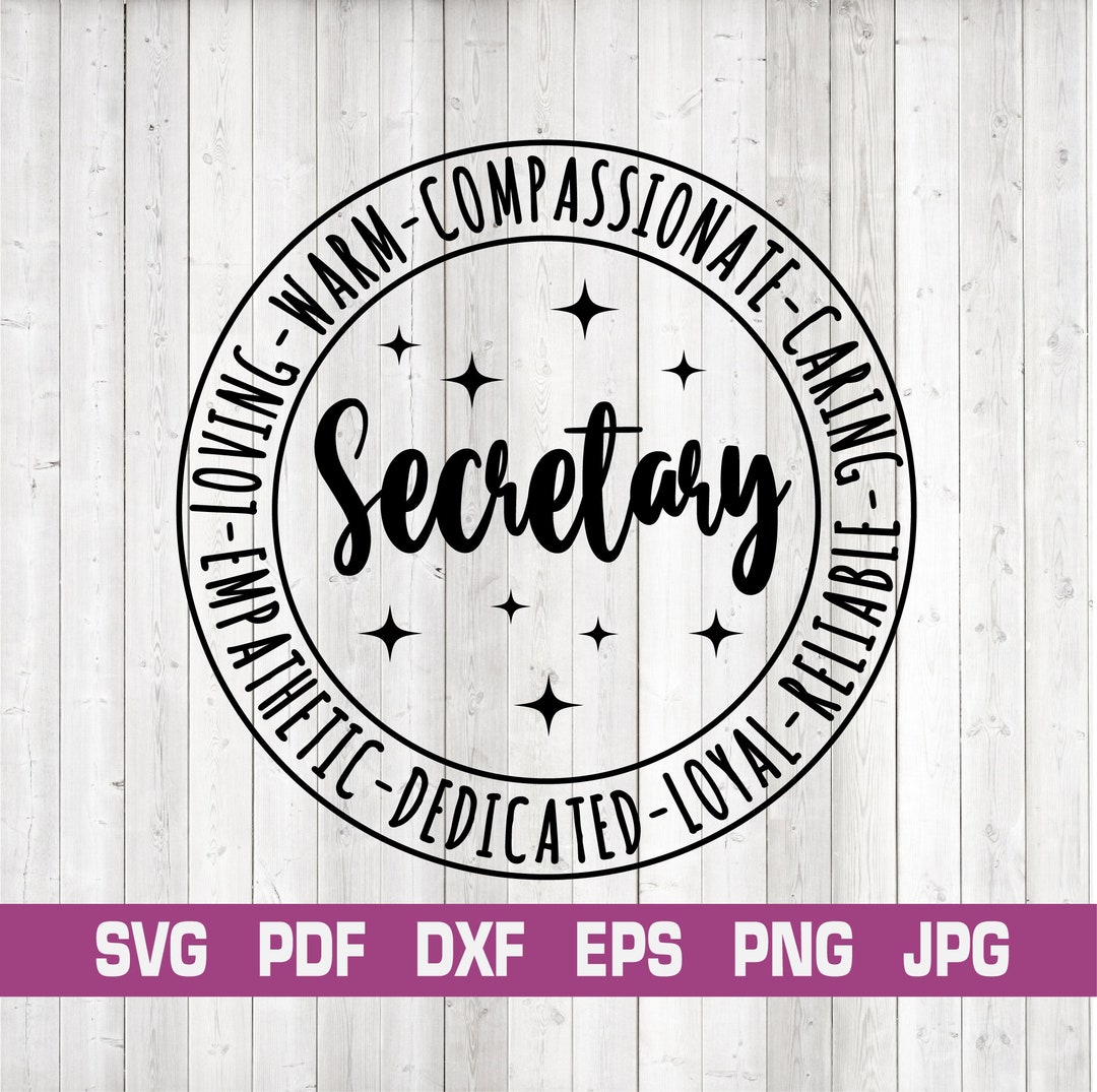 Secretary Svgsecretary Squad Svgsecretary Shirtsecretary - Etsy
