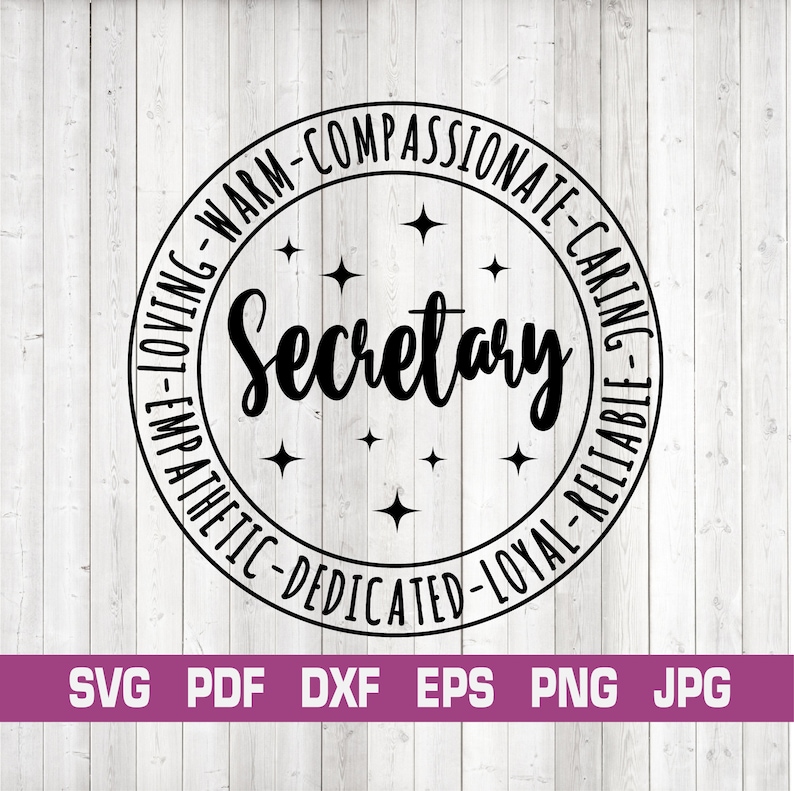 Secretary Svgsecretary Squad Svgsecretary Shirtsecretary - Etsy