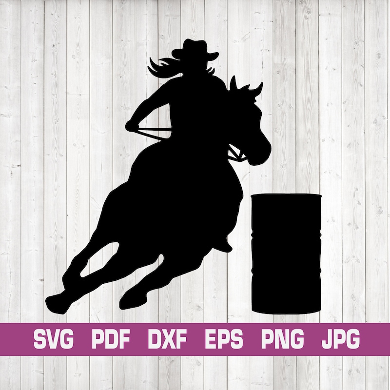 Barrel Racing Svg - Etsy