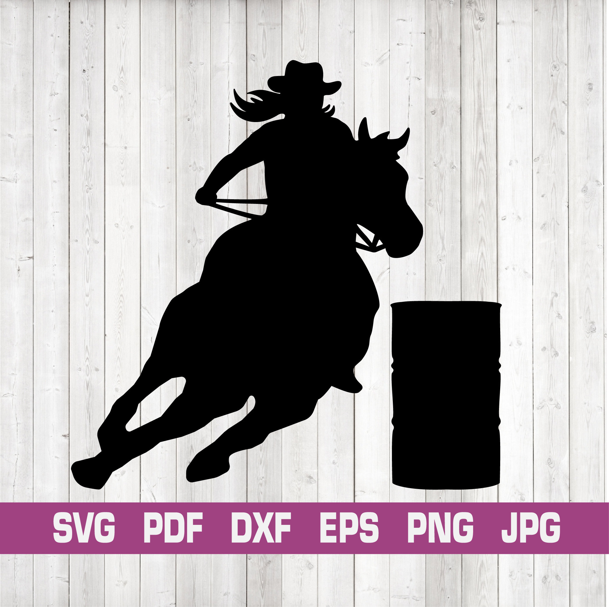 Barrel Racer Silhouette