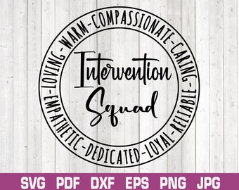 Intervention Teacher Svg - Etsy