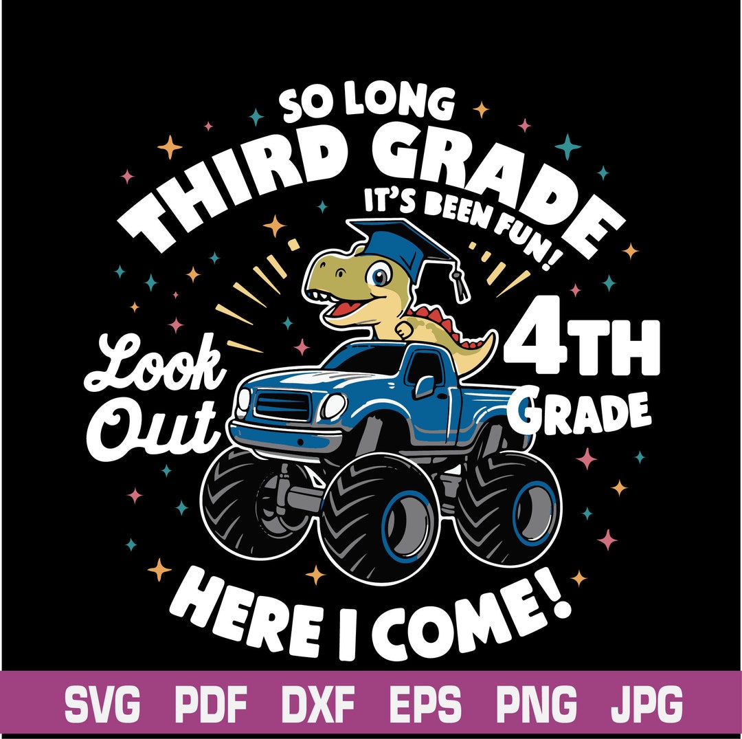 So Long Third Grade, It's Been Fun, Look Out 4th Grade,4th Graduation ...