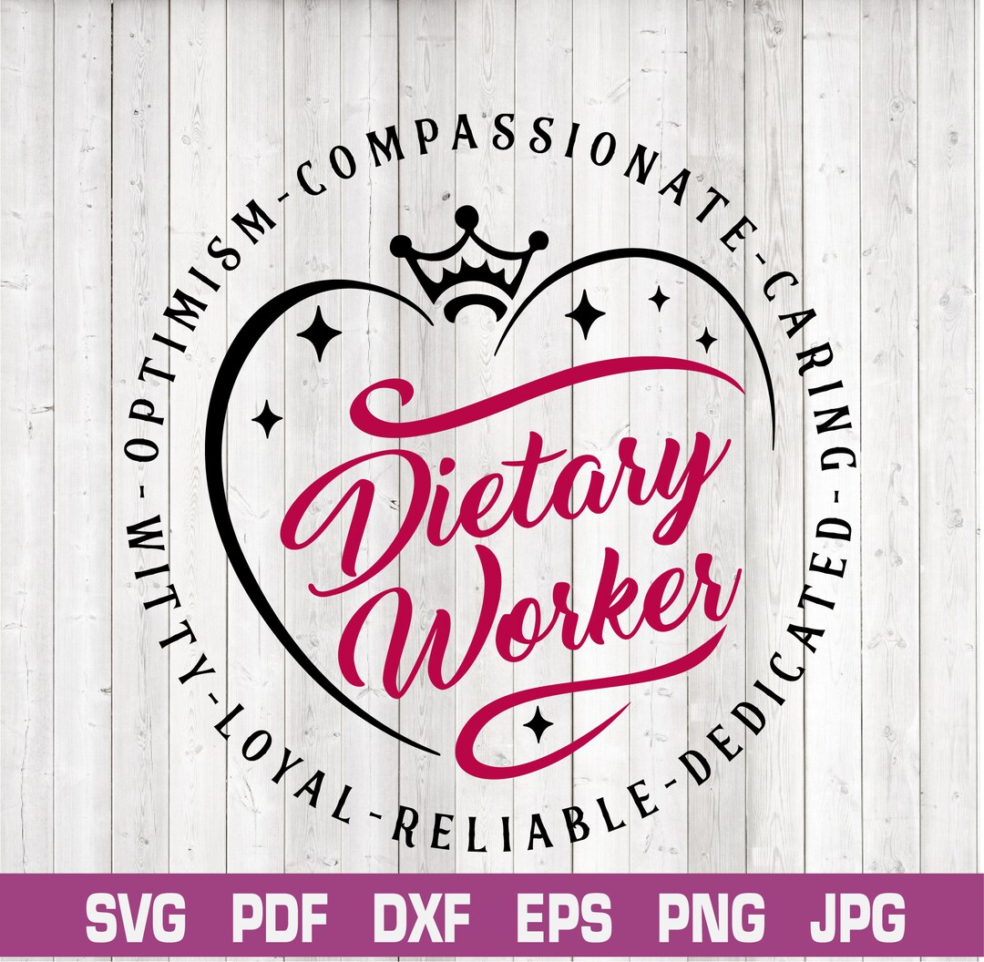 Dietary Worker Svg,,dietary Worker Shirt Svg,essential Worker Svg ...