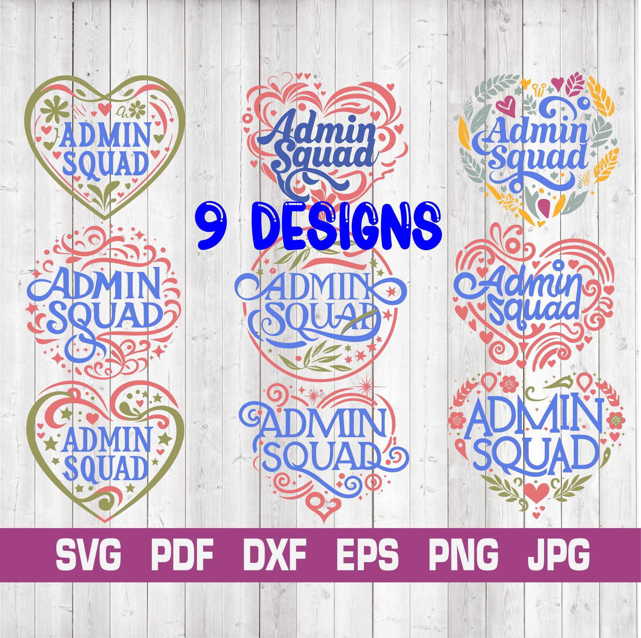 Admin Squad Svg,ional Ever Svg,admin Squad Gift Svg,admin Svg,admin ...
