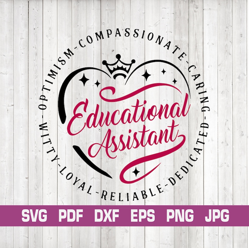Educational Assistant Svg,educational Assistant Life Svg,educational ...