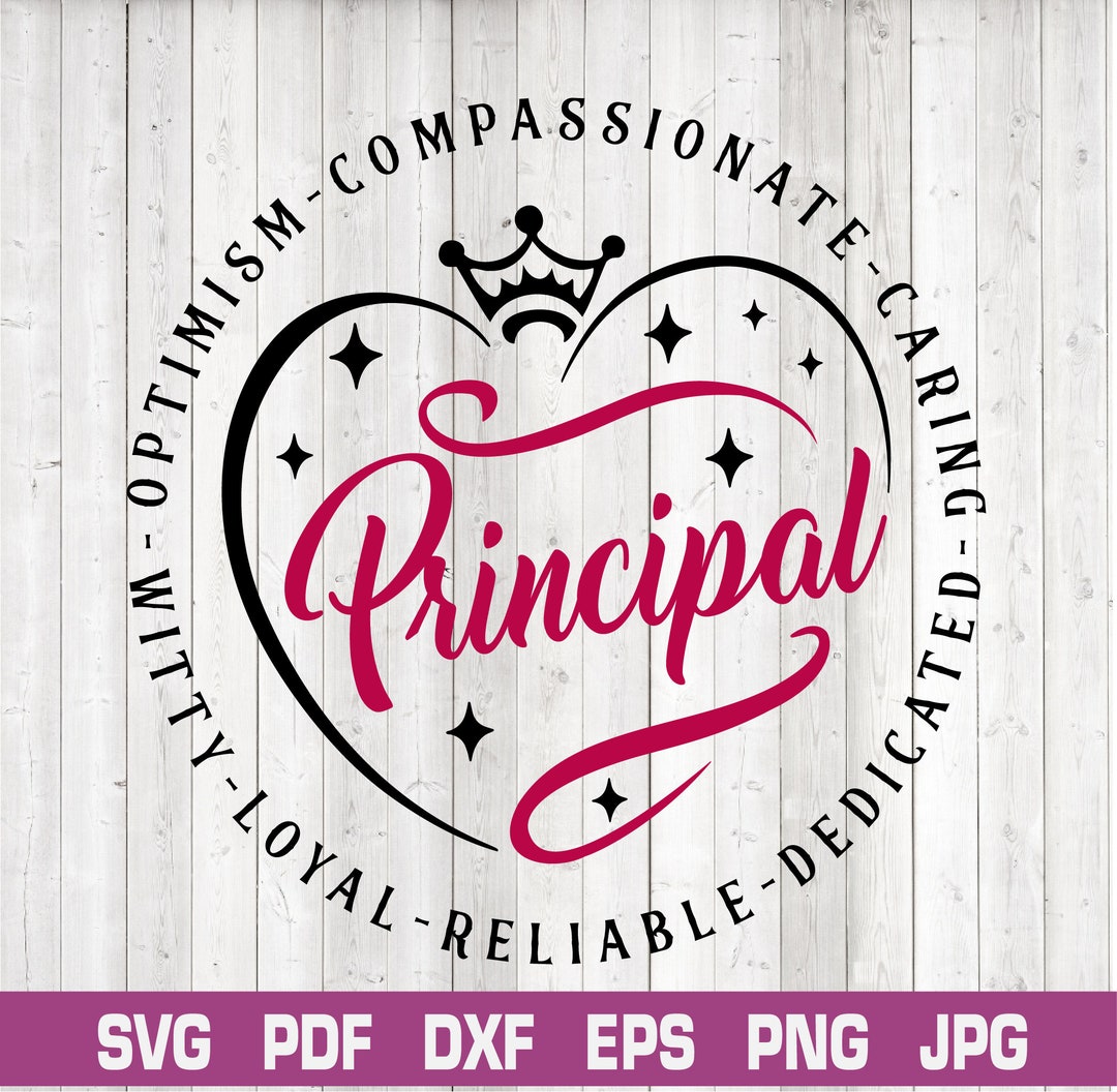 Principal SVG: Funny Gift, Cricut & Silhouette (digital Download) - Etsy