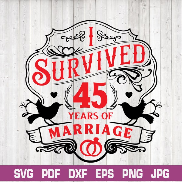 45 Years of Marriage - Etsy