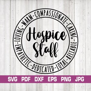 Hospice Staff SVG: Caring Compassionate Design (digital Download) - Etsy