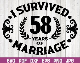58th Years Wedding - Etsy