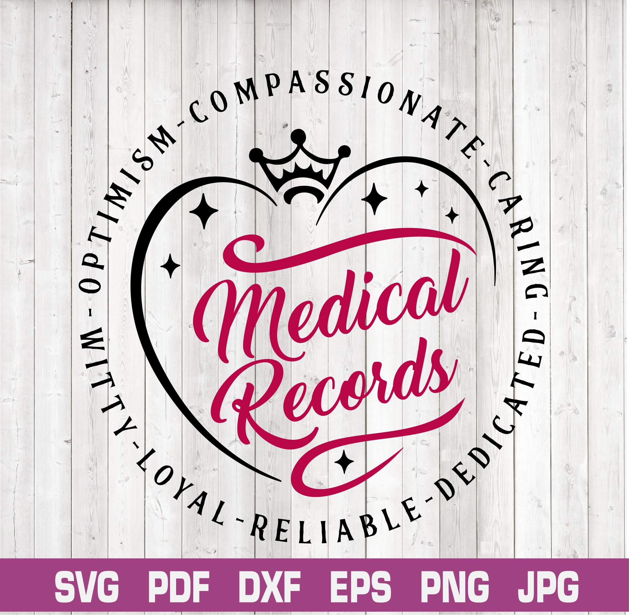 Medical Records Squad SVG: Healthcare Gift, Coworker Design (digital ...
