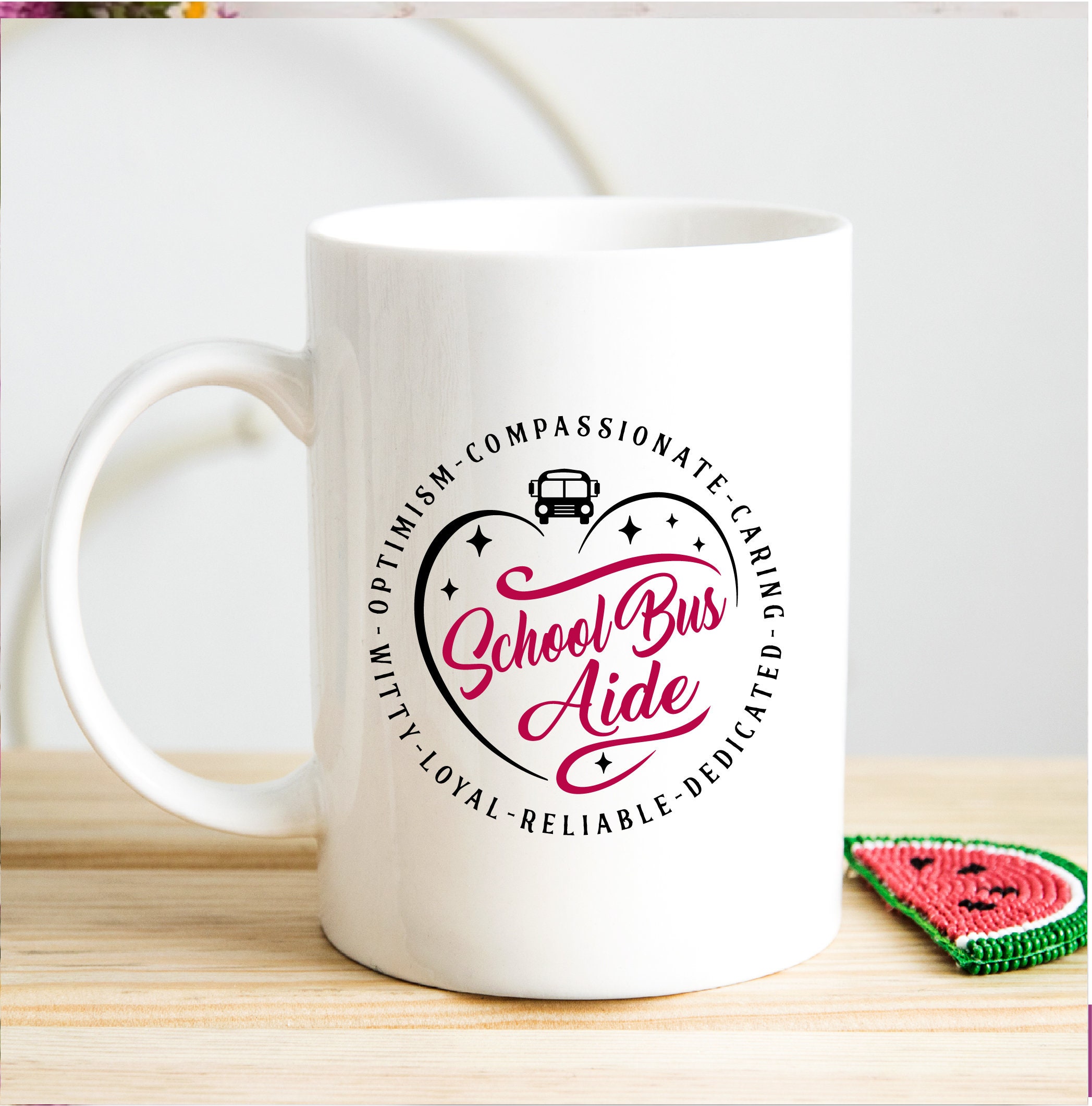 School Bus Aide SVG: Heart Design (digital Download) - Etsy
