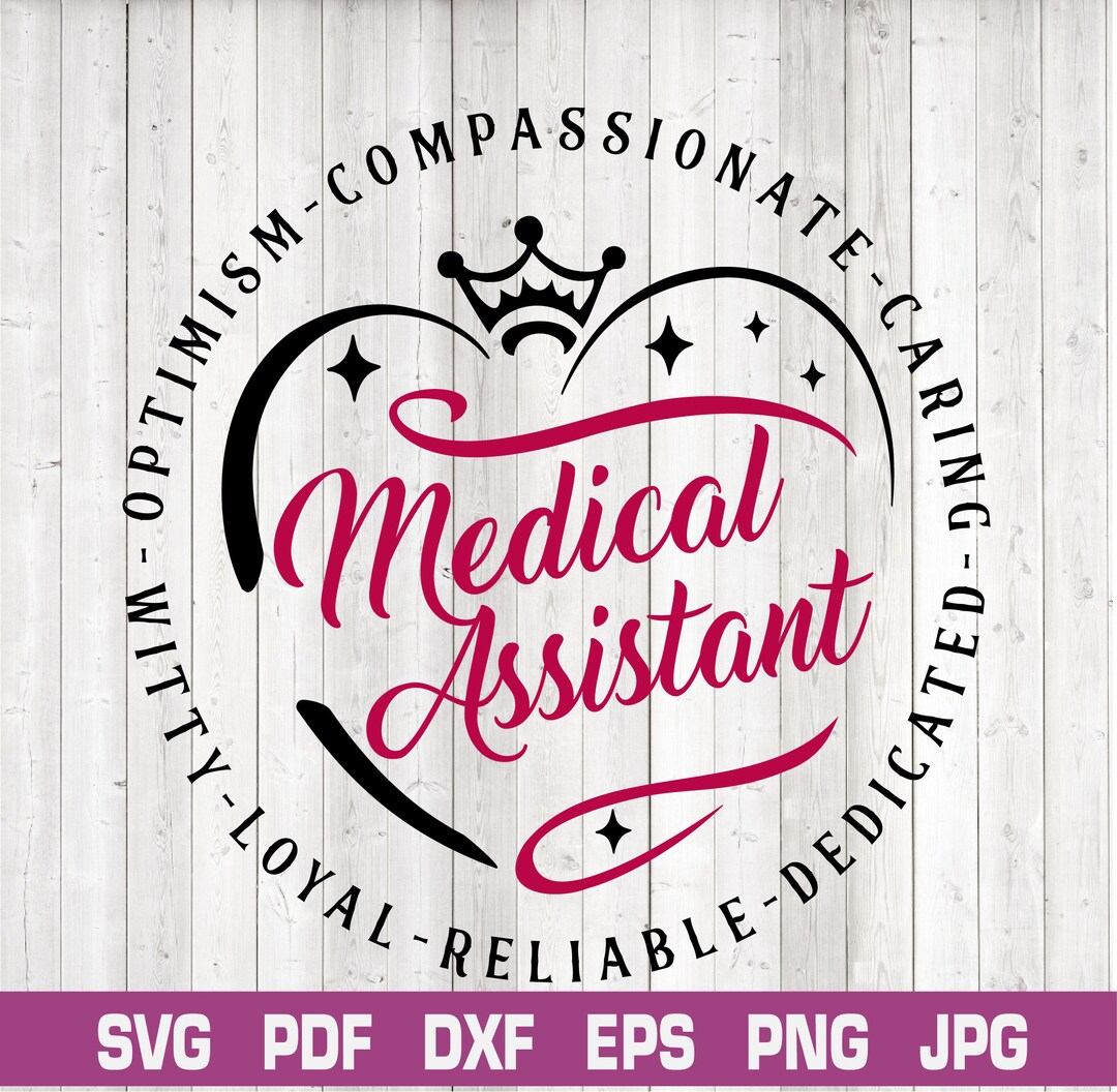 Medical Assistant Svg: Gift for Cricut & Silhouette (digital Download ...