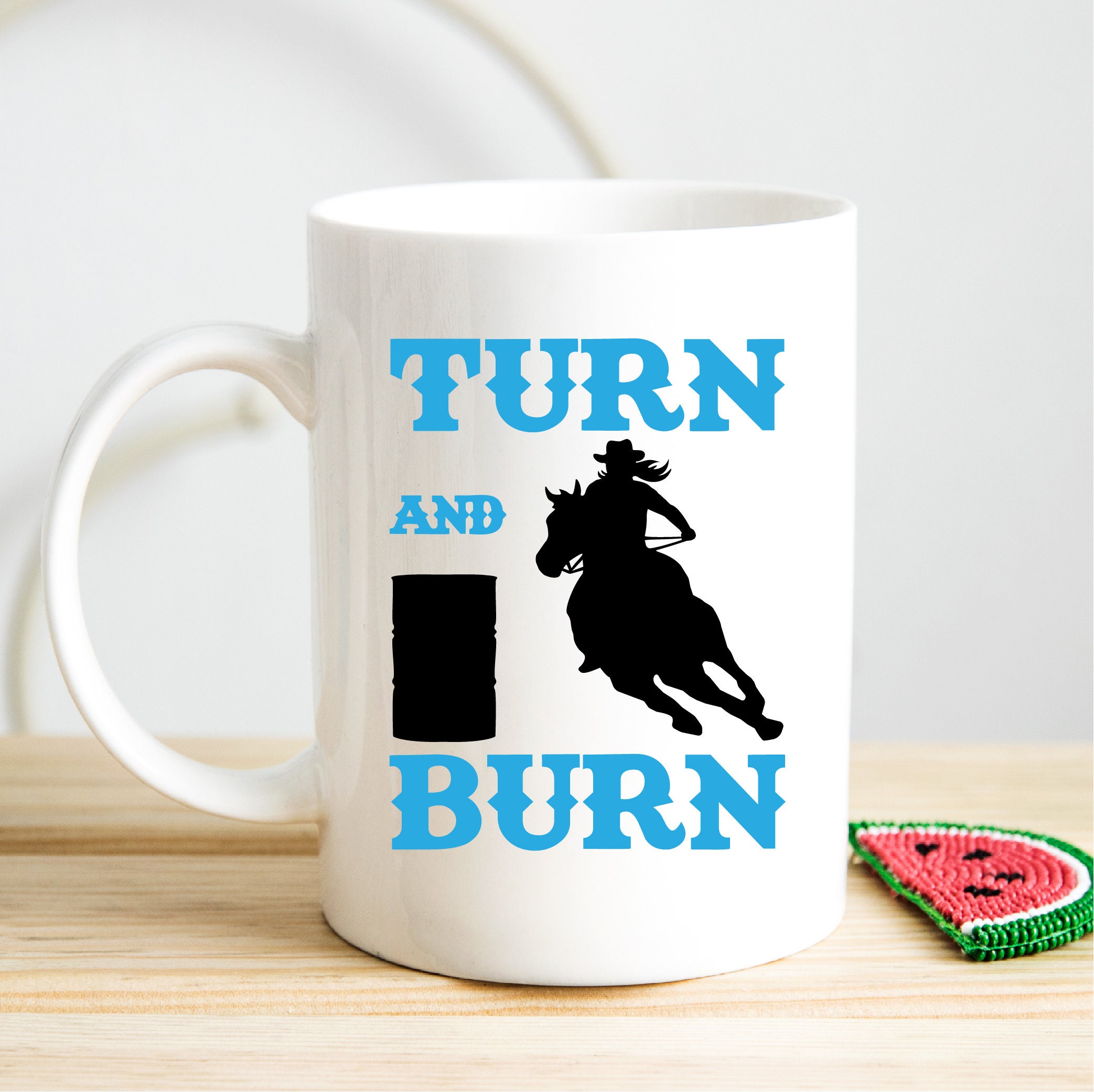 Turn and Burn Barrel Racing SVG File,female Barrel Racer,western Rodeo ...