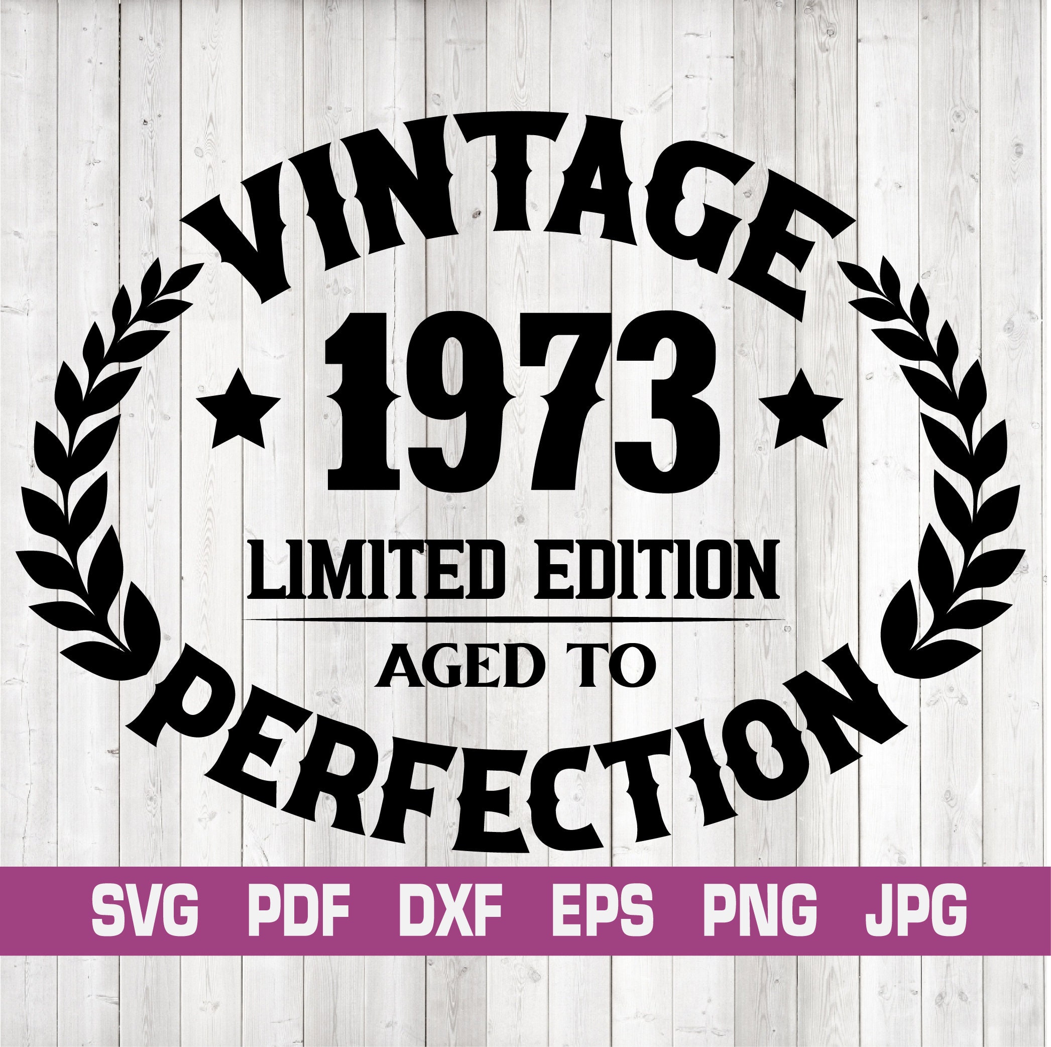 Birthday Vintage 1973 Svg1973 Vintage Birthday Svg1973 - Etsy