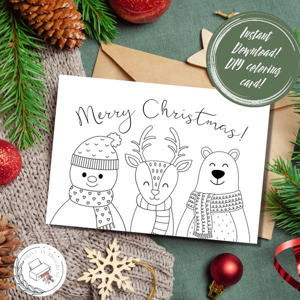 Printable Christmas Flsd Card - Etsy