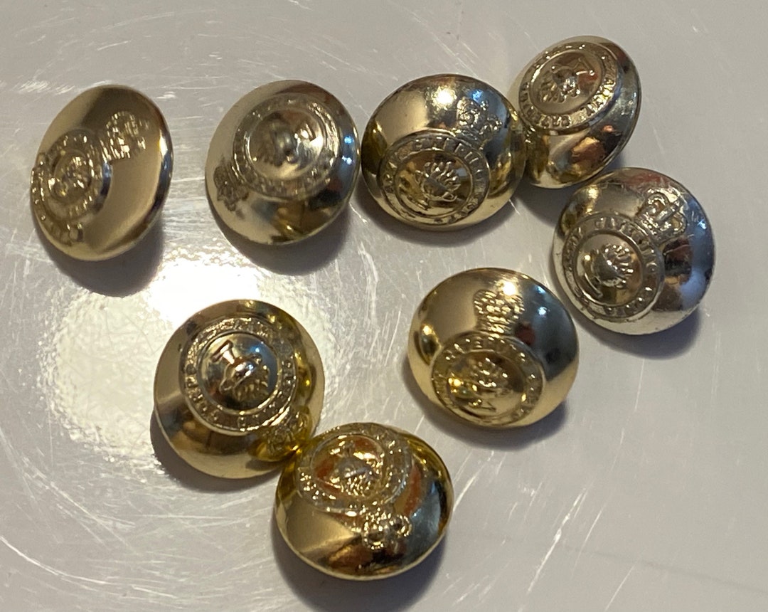 Vintage Button, Crown Button - Etsy