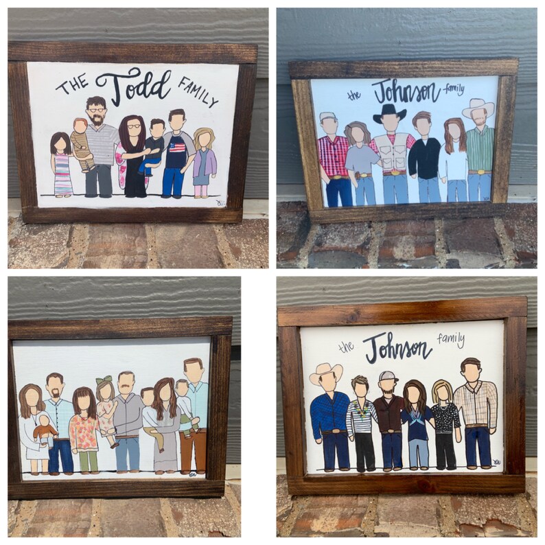 Personalized Faceless Portrait Painting From Photo Custom - Etsy