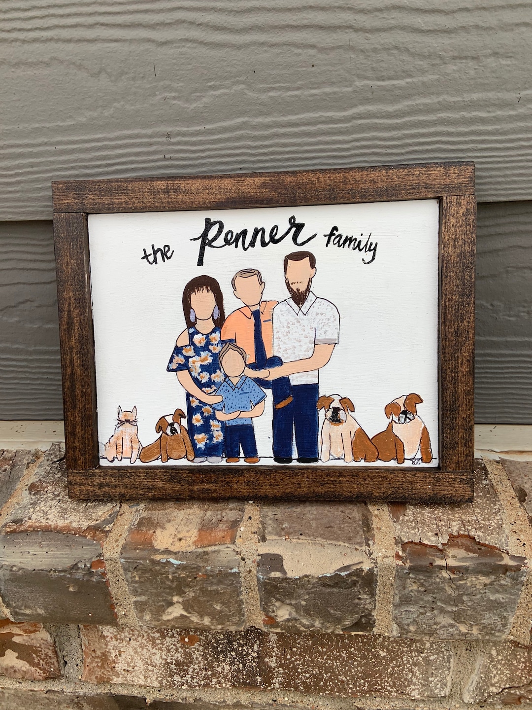 Personalized Faceless Portrait, Painting From Photo, Custom Painting ...