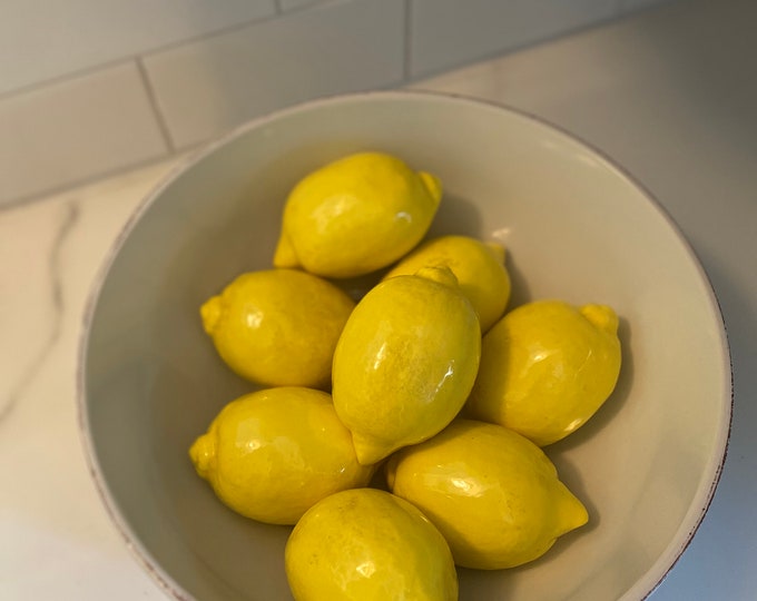 Antique Glass Lemons Vintage Glass Fruit Lemons Glass Shiny Fruit Decor ...