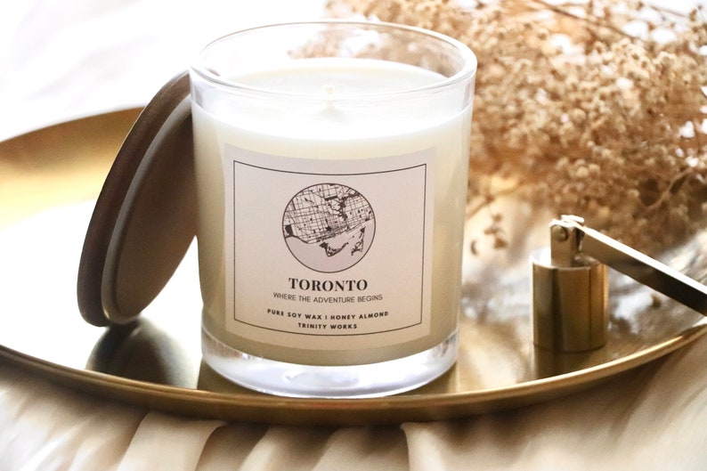 Where We Met Map Candle - Any City Map Personalized Candle - Custom ...