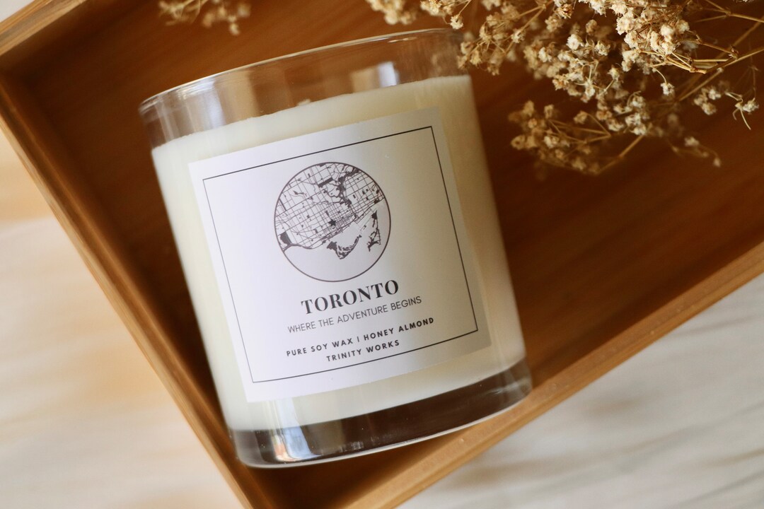 Where We Met Map Candle - Any City Map Personalized Candle - Custom ...