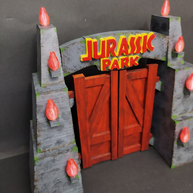 Jurassic Park Entrance Gate - Etsy