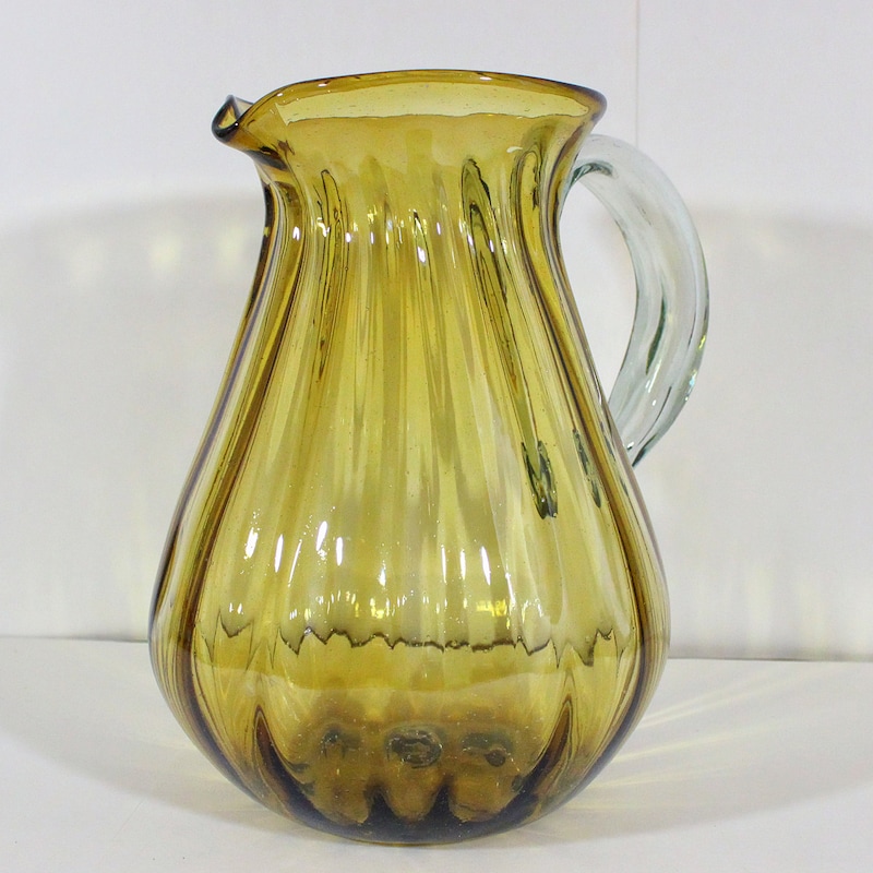 Amber Hand Blown - Etsy