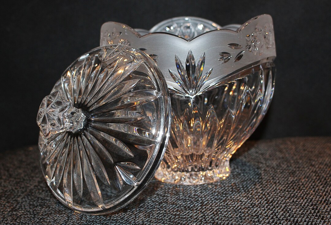 Beautiful Oneida Crystal Votive Southern Garden Candy Dish - Etsy