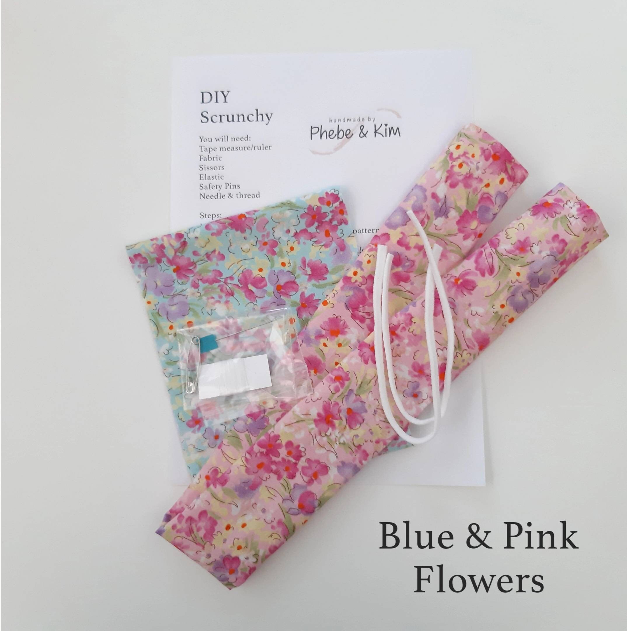 DIY scrunchie Kit makes two scrunchies per kit diy craft at | Etsy