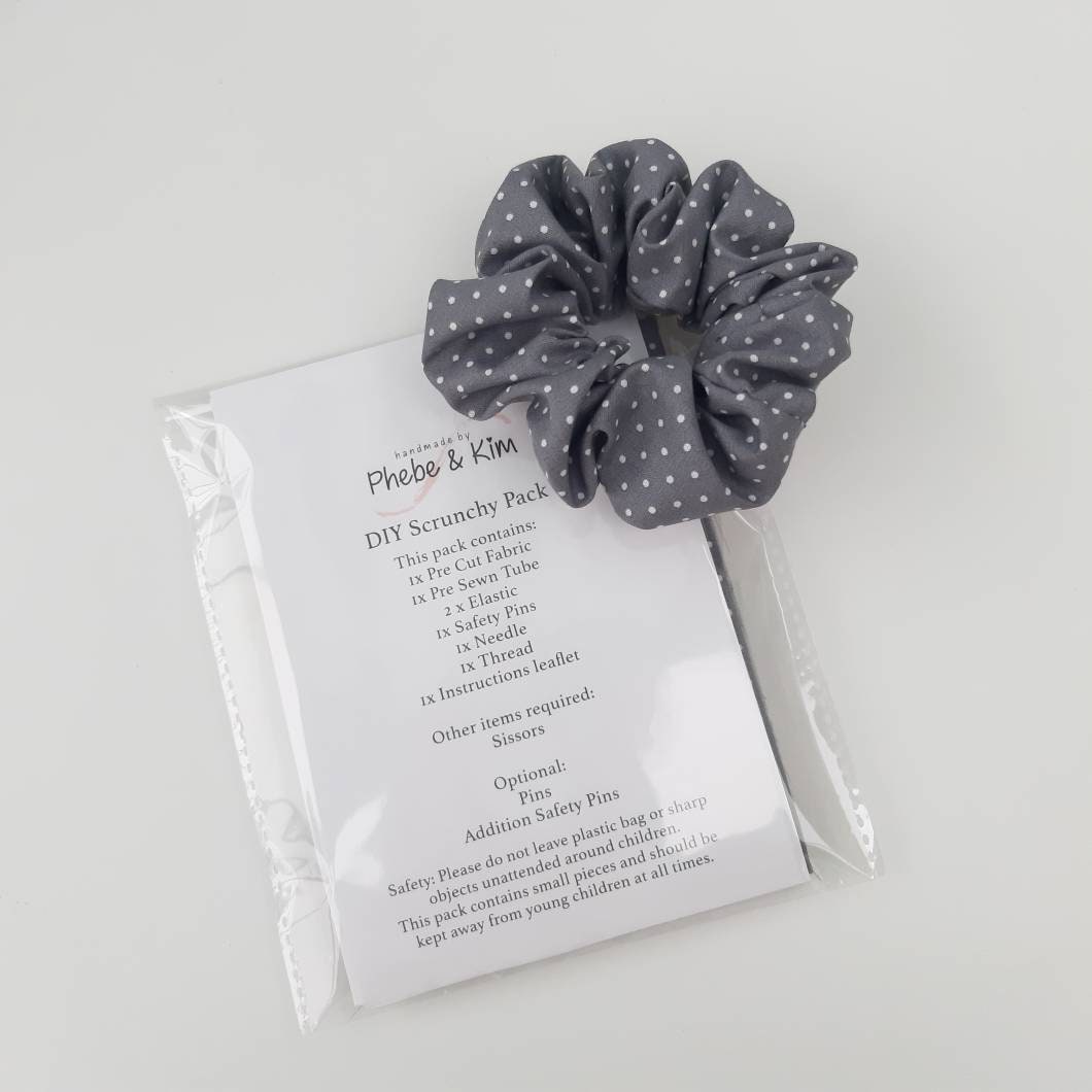 DIY scrunchie Kit makes two scrunchies per kit diy craft at | Etsy