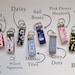Mini Key Fobs, Upcycled Fabric Keyring Key Chain, Cotton Wristlet ...