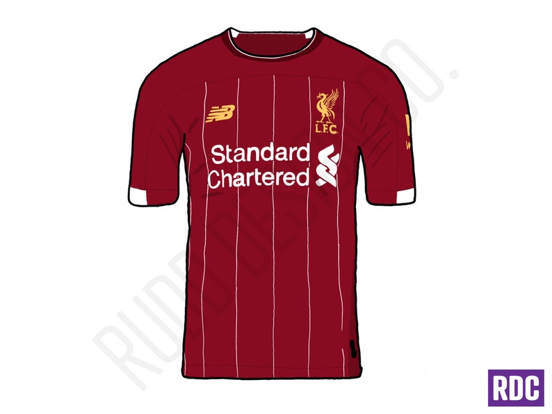 Liverpool Classic Retro Football Shirt Inspired Art Print/poster - Etsy