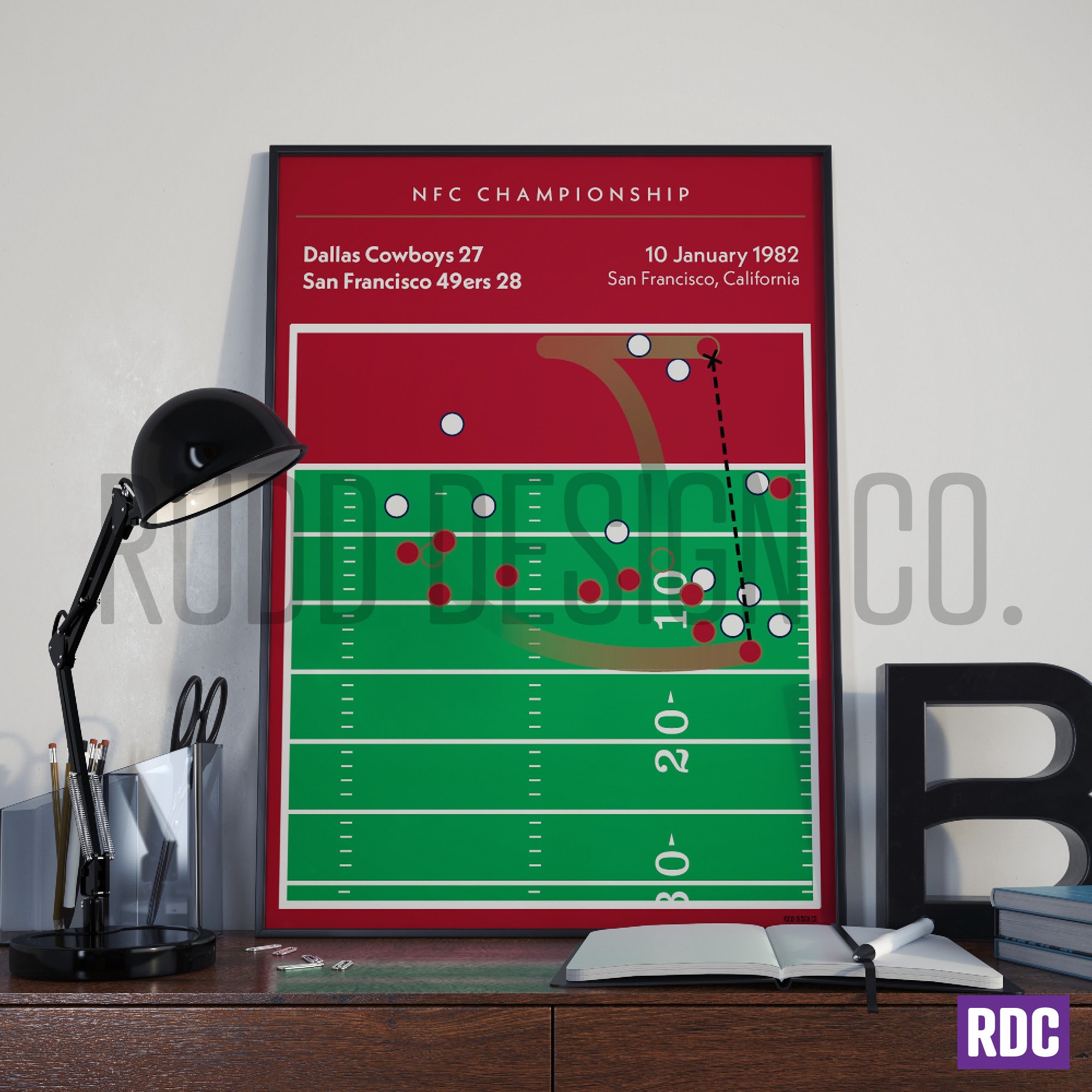The Catch Poster NFL San Francisco 49ers Joe Montana - Etsy