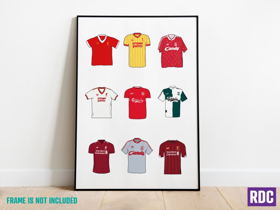 Liverpool - Classic Retro Football Shirt Inspired Art Print/poster - Etsy