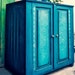 SOLD Blue Sideboard Vintage Cabinet Upcycled Furniture - Etsy