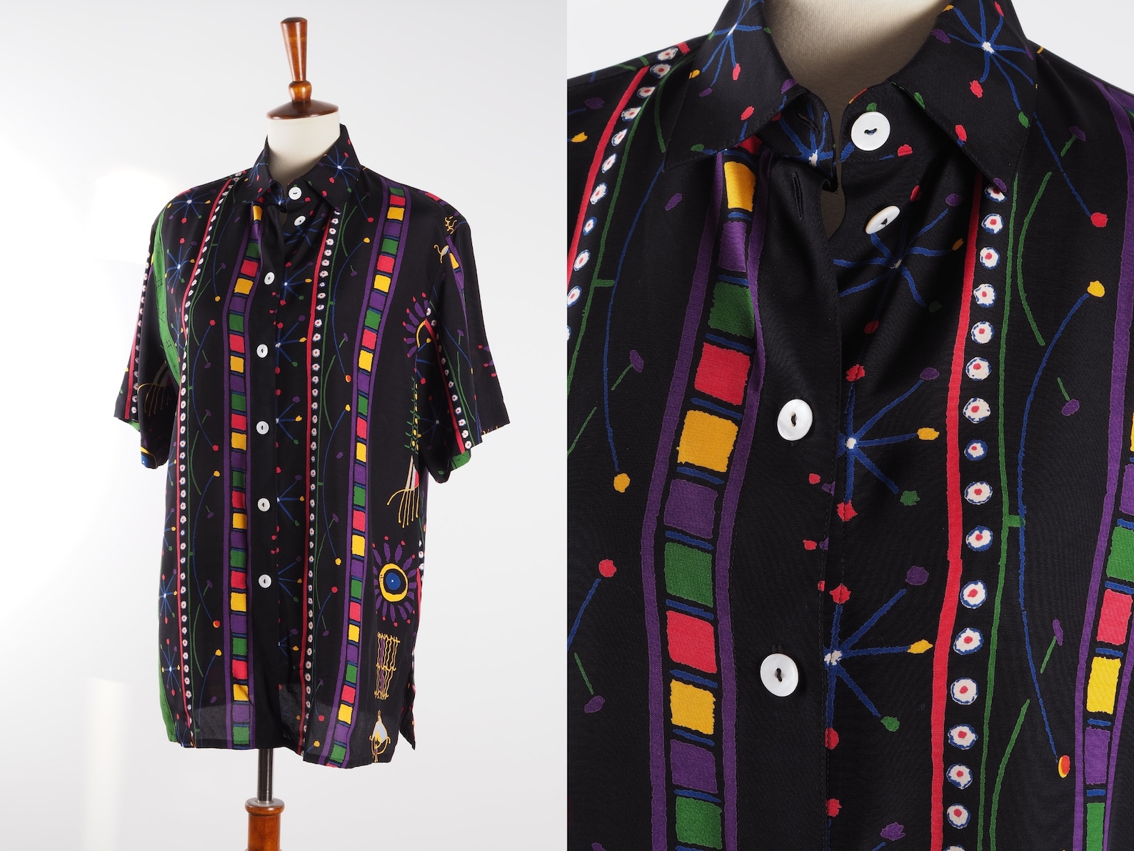 Vintage Women's Fabiani Crazy Patterns Floral Abstract - Etsy