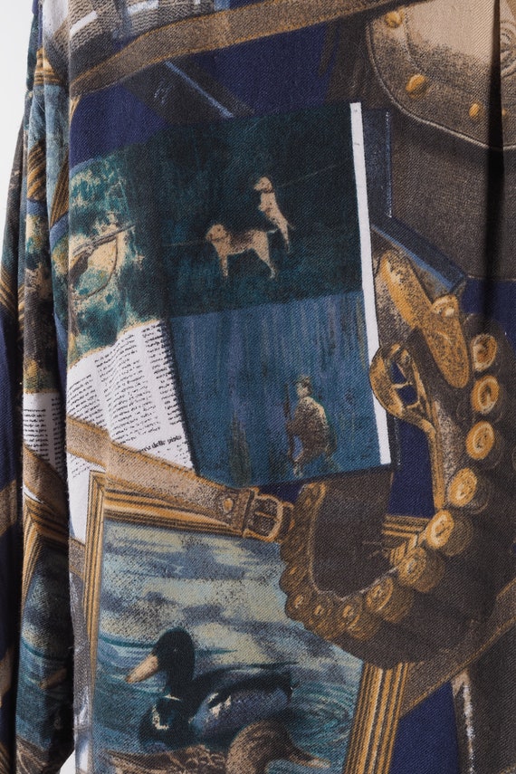 Vintage Mens Crazy Patterns Hunting Print Ducks Geome… - Gem