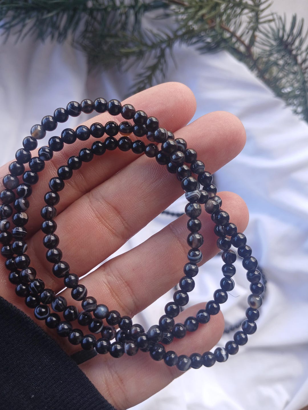 Black Onyx Crystal Bracelet: Protection, Strength & Grounding - Etsy