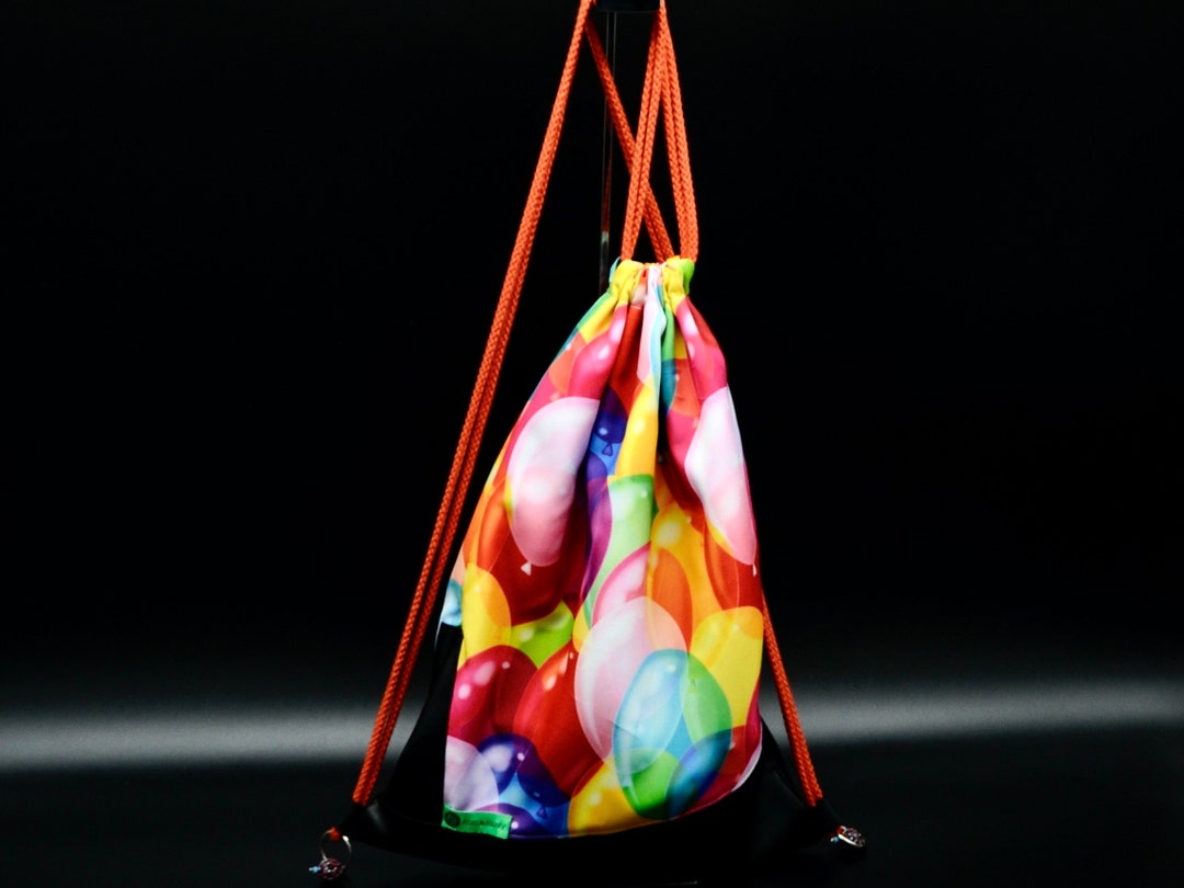 Backpack Made of Colorful Fabric Balloon Pattern Bright - Etsy