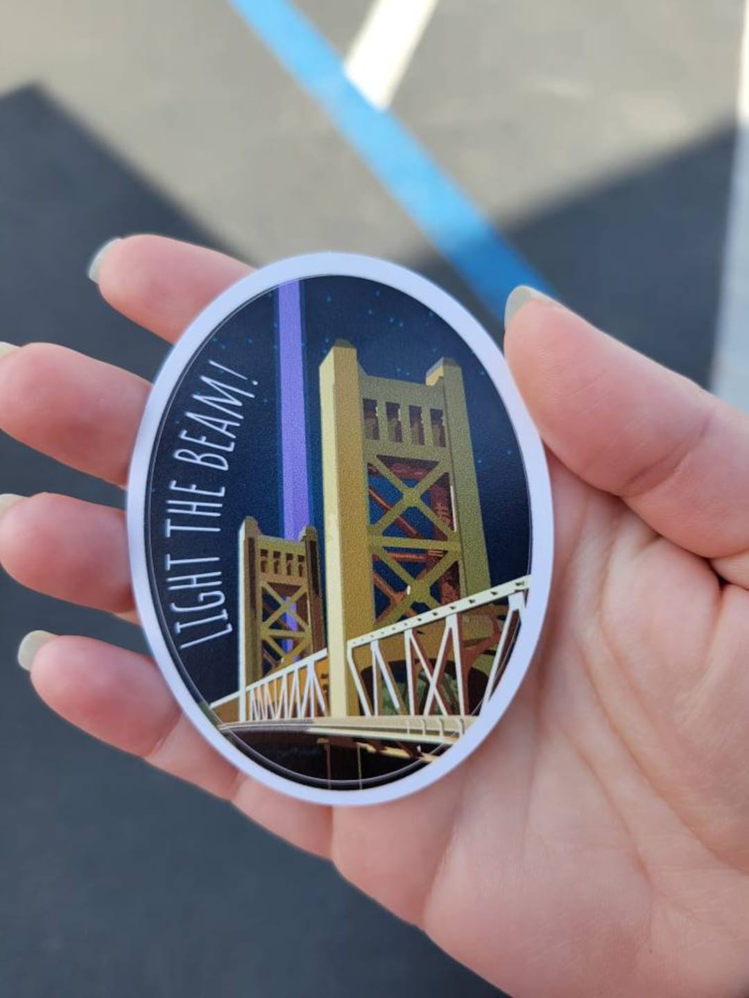 Vintage Light the Beam Sacramento Art Deco Style Sticker - Etsy