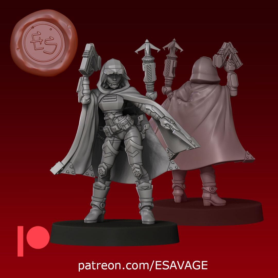 Miniatures PILOT 3D Printed Figurines for Tabletop Role Playing Games ...