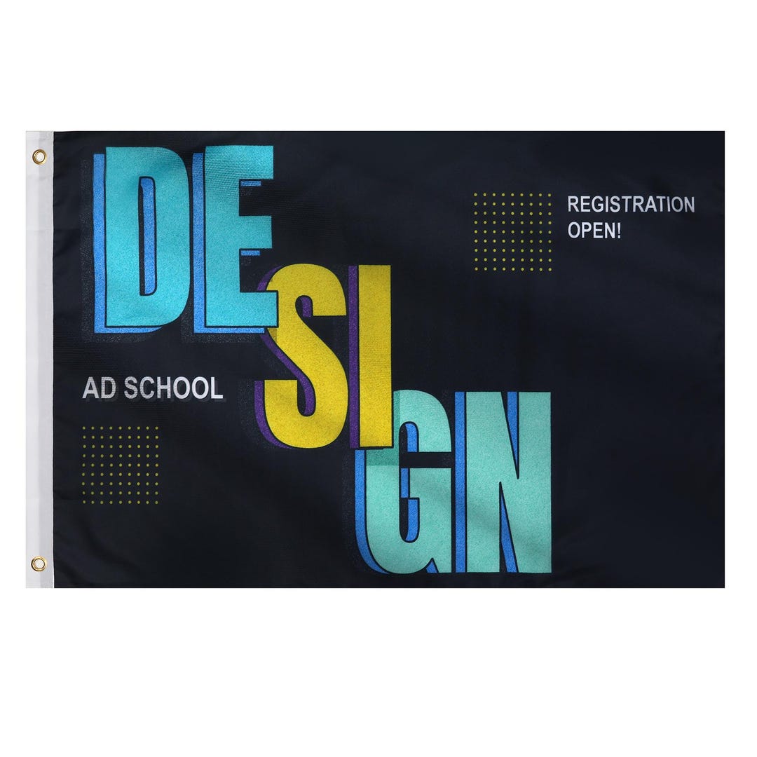 4' X 6' Double-sided Custom Polyester Flag – Durable, Full-color Design ...